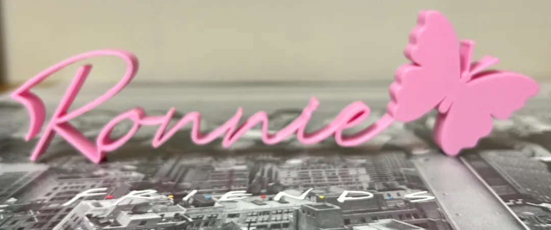 Ronnie Name Sign - Free 3D Print Model - MakerWorld