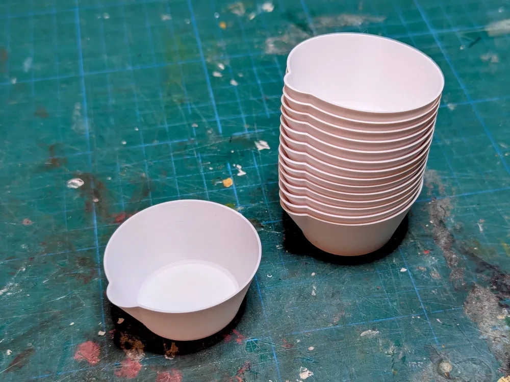 Paint Mixing Cups - Free 3D Print Model - MakerWorld