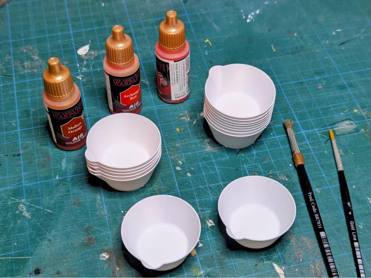 Paint Mixing Cups - Free 3D Print Model - MakerWorld