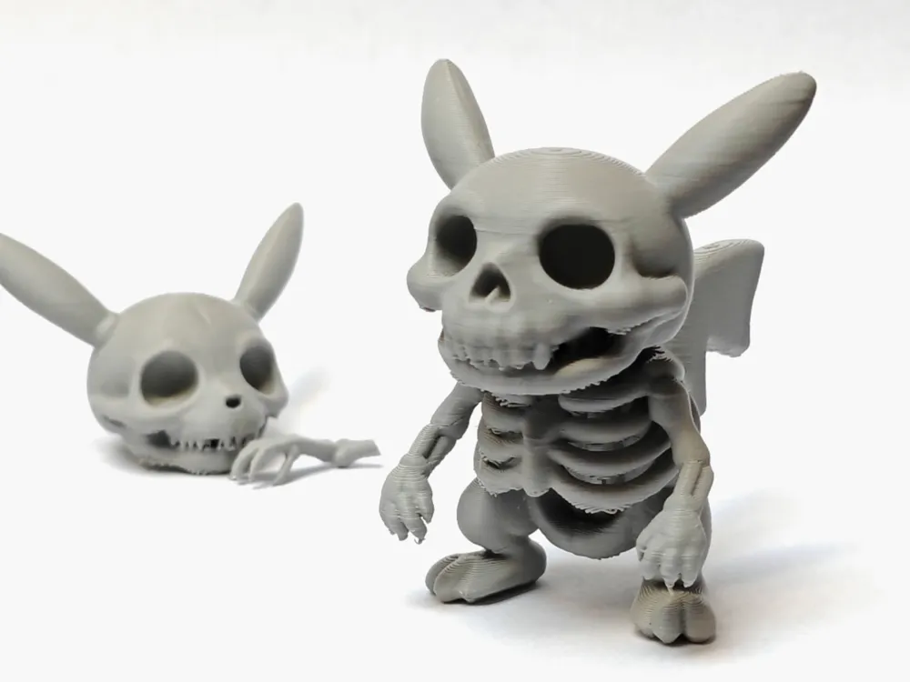 Pikachu Pokemon Skeleton – Stylized Fossil Edition - Free 3D Print ...