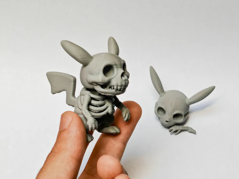 Pikachu Pokemon Skeleton – Stylized Fossil Edition - Free 3D Print ...