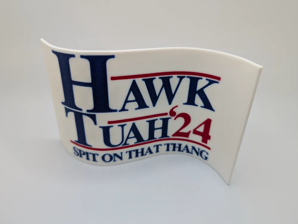 Hawk Tuah 24 Flag by sage117 - MakerWorld