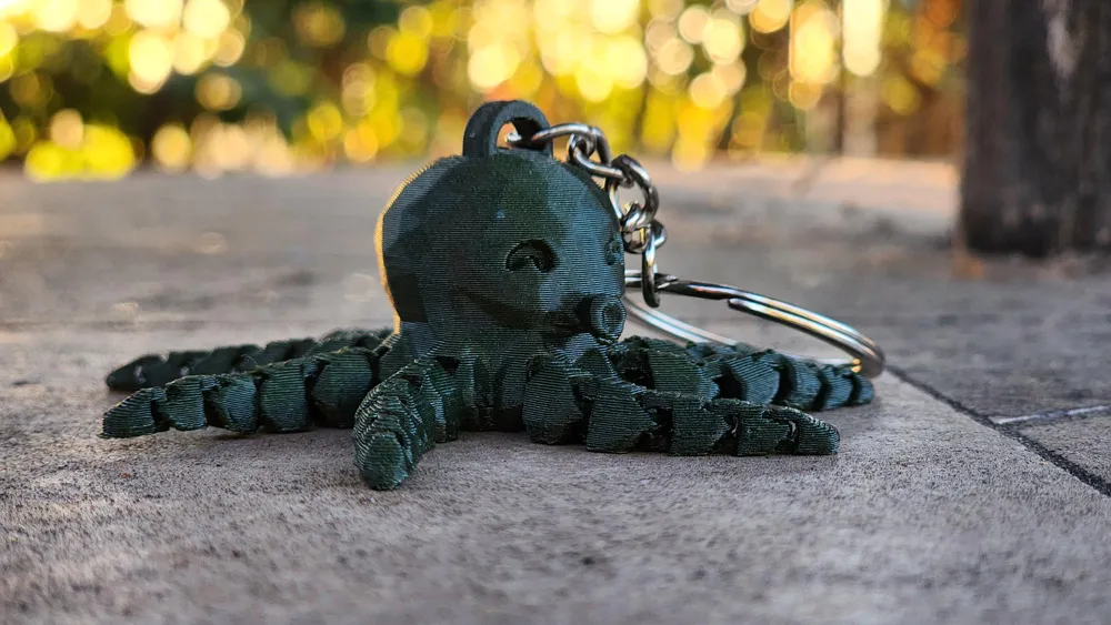 (KEYCHAIN) Low Poly Cute Mini Octopus by Peeler MakerWorld: Download ...