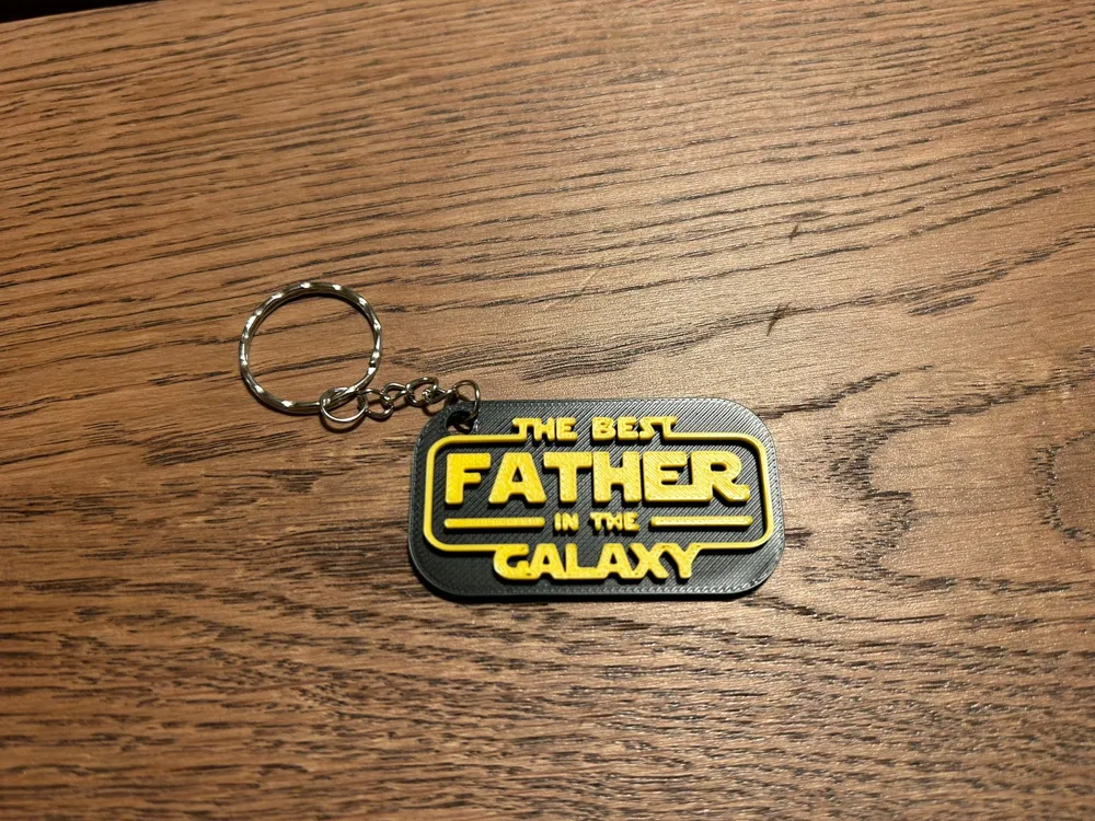 The Best Father Father's Day gift Keychain Dad - Free 3D Print Model ...