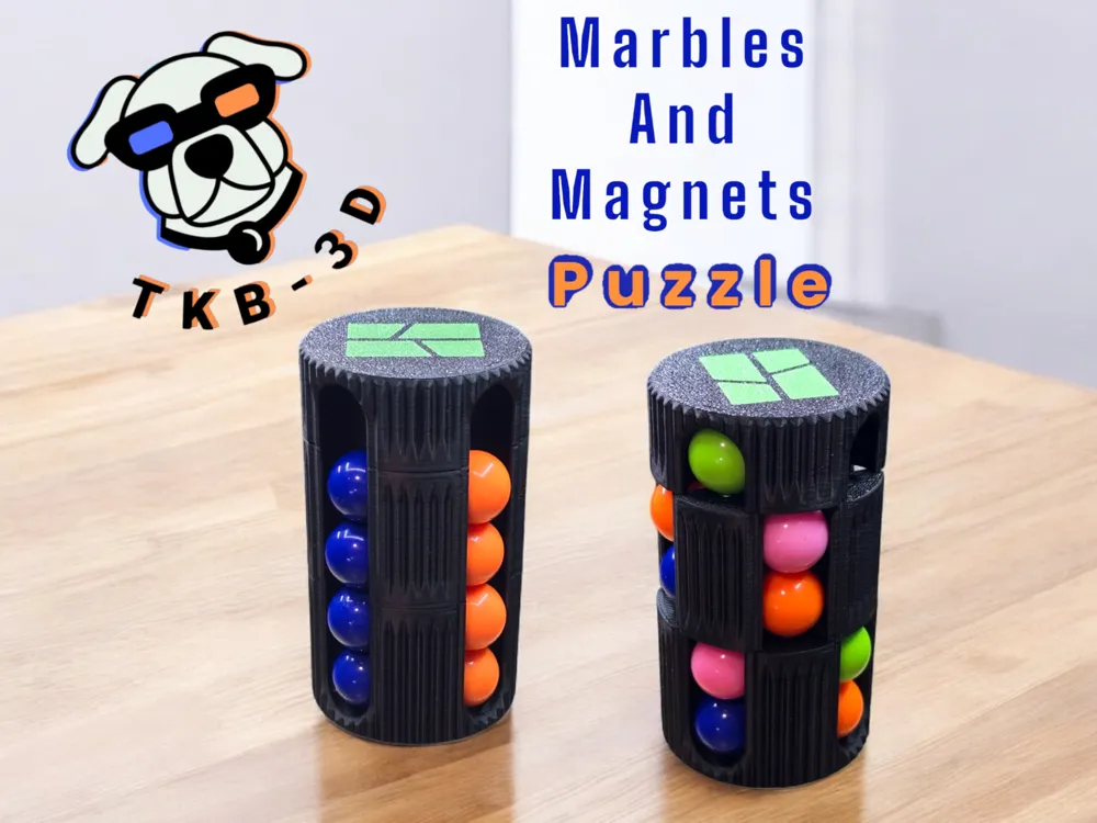 Marbles and Magnets Puzzle - Free 3D Print Model - MakerWorld