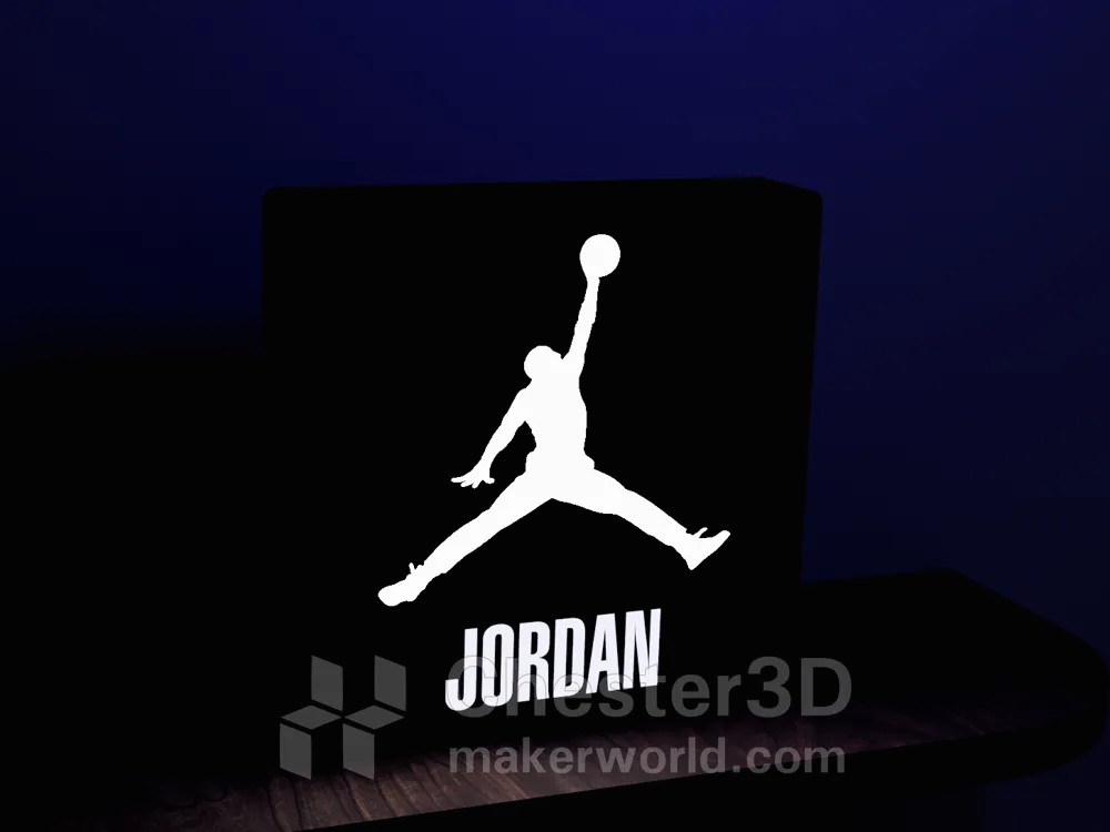 Jordan II LED Lamp Lightbox by Chester3D - MakerWorld