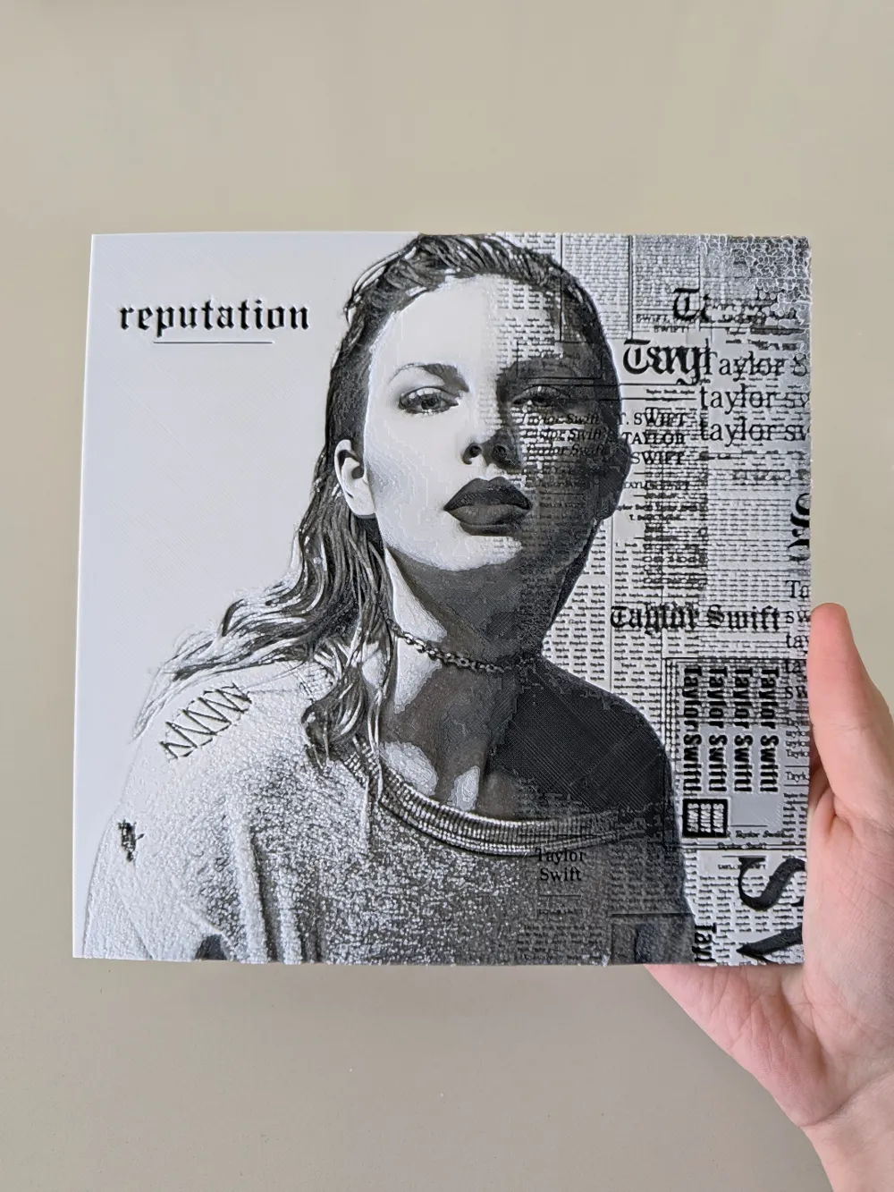 Taylor Swift - Reputation HueForge by lovebob3 MakerWorld: Download ...