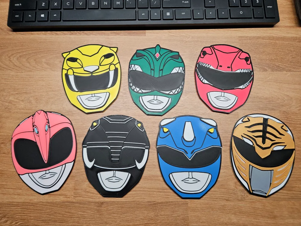 White Ranger - Layered - Wall Art - Power Rangers by JF-699 - MakerWorld