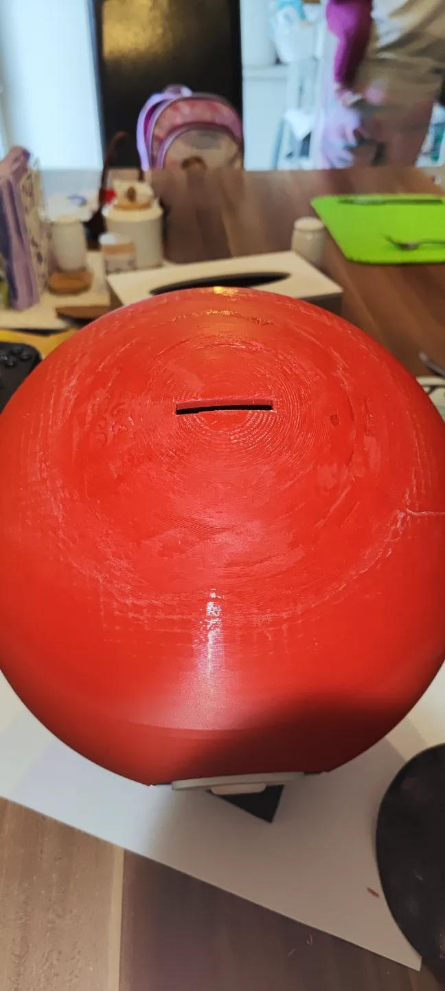 Big pokeball money box (25cm) by dvoracek13 MakerWorld: Download Free ...