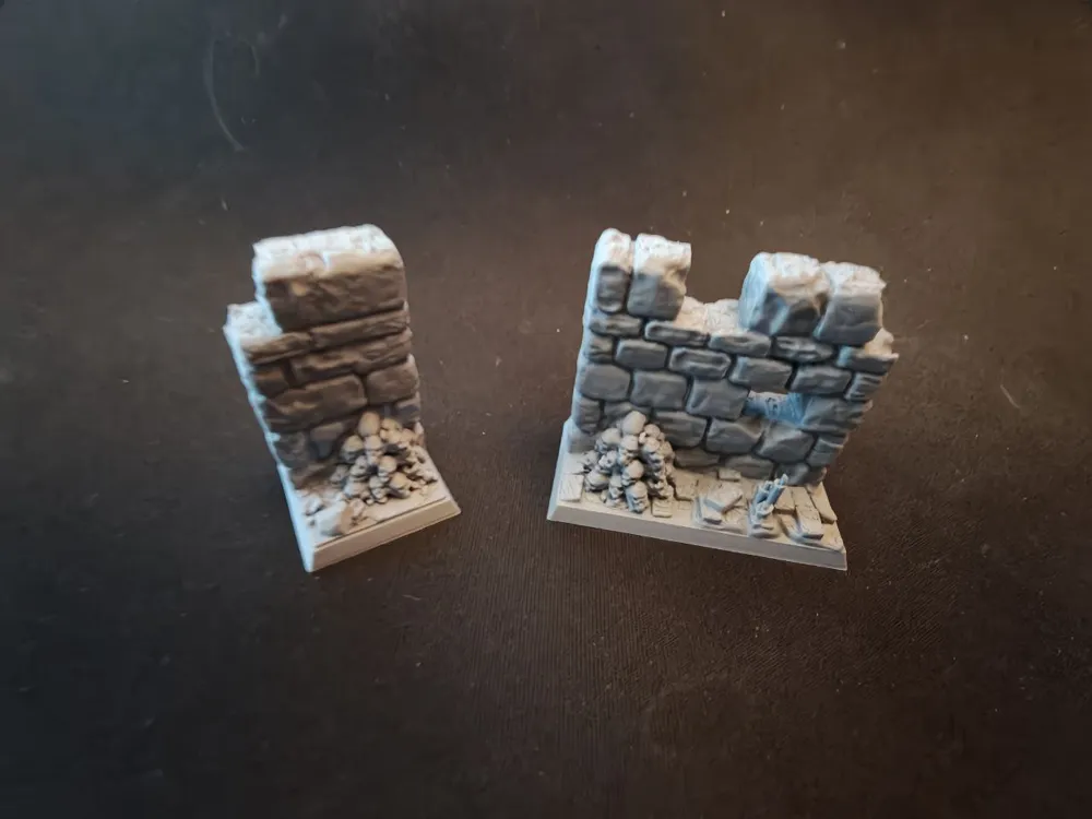 HeroQuest wallS - Single and Double wall + details - Free 3D Print ...