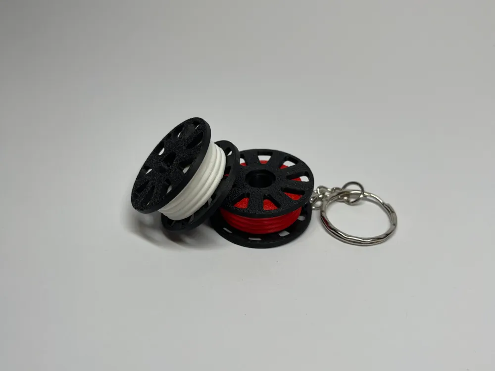 Filament Spool Keychain by SpaceBoy - MakerWorld