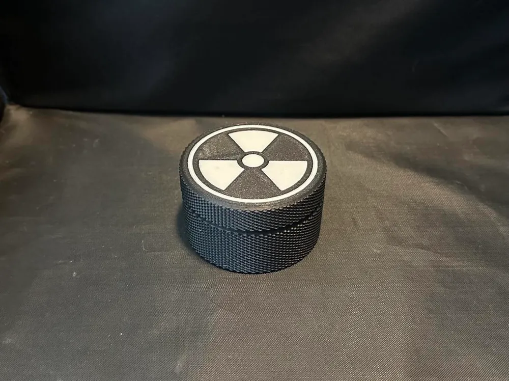 Fallout Radiation Nuke Icon Threaded Jar - Knurled by BATTCAVE - MakerWorld