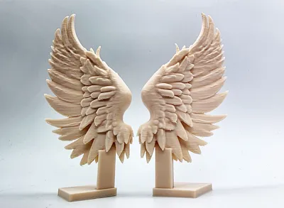 Pair of Angel Wings on Stands by Triple G Workshop MakerWorld: Download ...