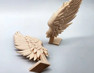 Pair of Angel Wings on Stands by Triple G Workshop MakerWorld: Download ...