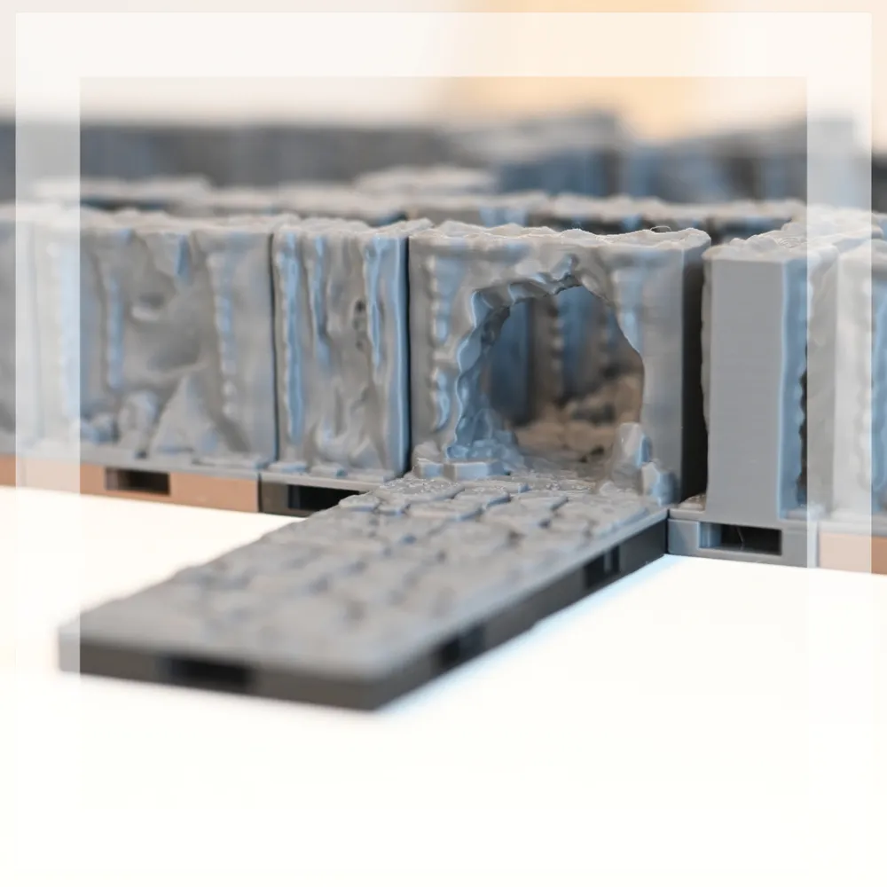 OpenForge 2.0 Walls (Dark Cave) - Free 3D Print Model - MakerWorld