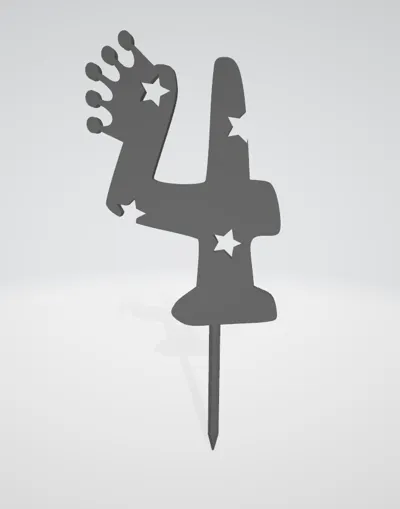 Topper Cake number - cisla dort 5 by kolar.majkl - MakerWorld