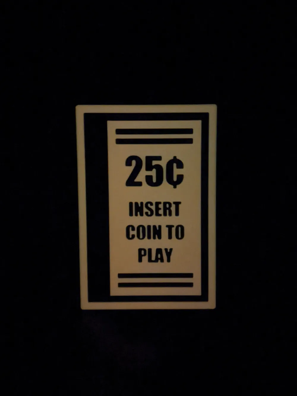 Retro Arcade Insert 25¢ Coin Bank/LED Light Holder - Free 3D Print ...