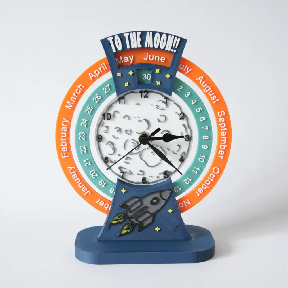 Space-Themed Interlocking Rings Clock by 3D Fun Factory MakerWorld ...