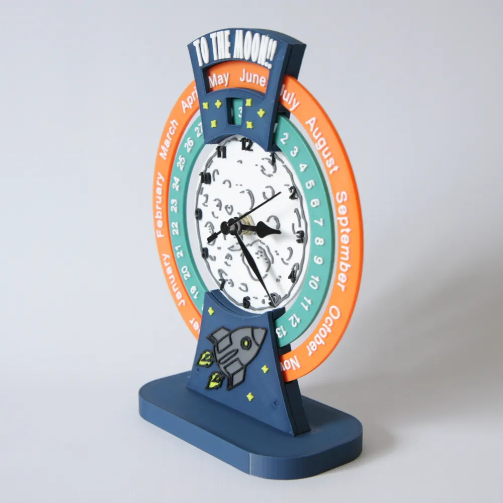 Space-Themed Interlocking Rings Clock by 3D Fun Factory MakerWorld ...