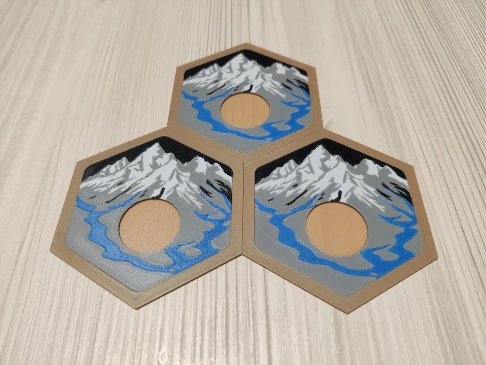 Settlers of Catan - Ore/rock tile - Free 3D Print Model - MakerWorld