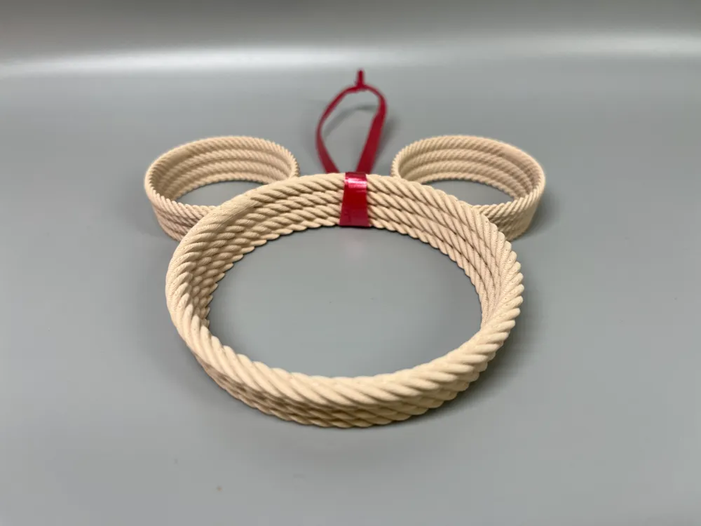 Mickey Mouse Rope Christmas Ornament by mike.pasquariello - MakerWorld
