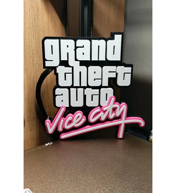 LOGO GTA VICE CITY by Army88 MakerWorld: Download Free 3D Models