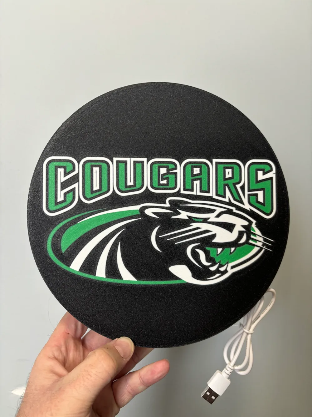Clavet Cougars Logo Light Box by Future Canada - MakerWorld