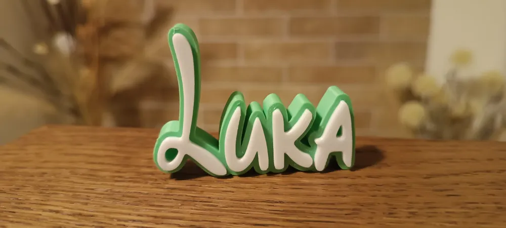 Luka Disney Name Sign Decorated Room child Birth by Fabbiotto MakerWorld: Download Free 3D Models