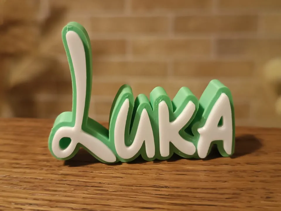 Luka Disney Name Sign Decorated Room child Birth - Free 3D Print Model ...