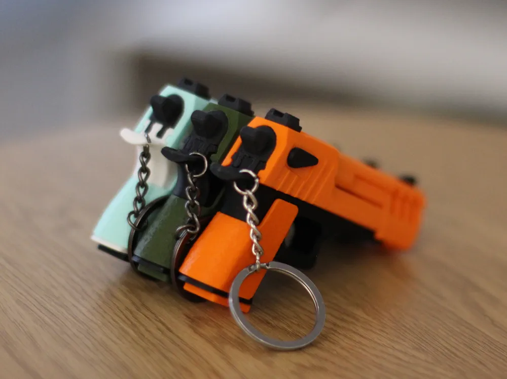 Chaveiro Inquieto Desert Eagle – Brinquedo de Ação Deslizante - Modelo ...