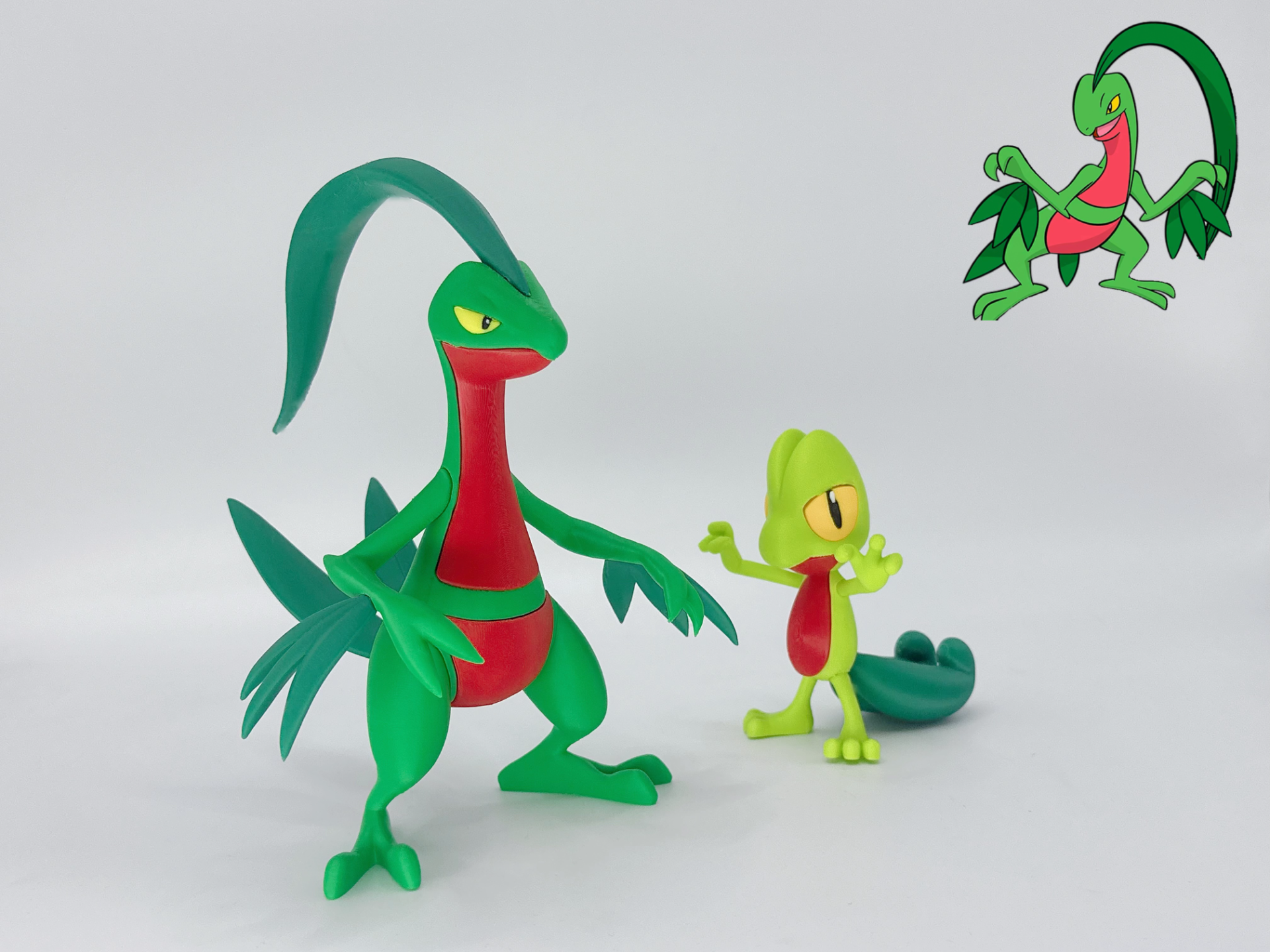 Grovyle Pokémon #253 Grovyle Multi-Color Print - Basic Pose by ...