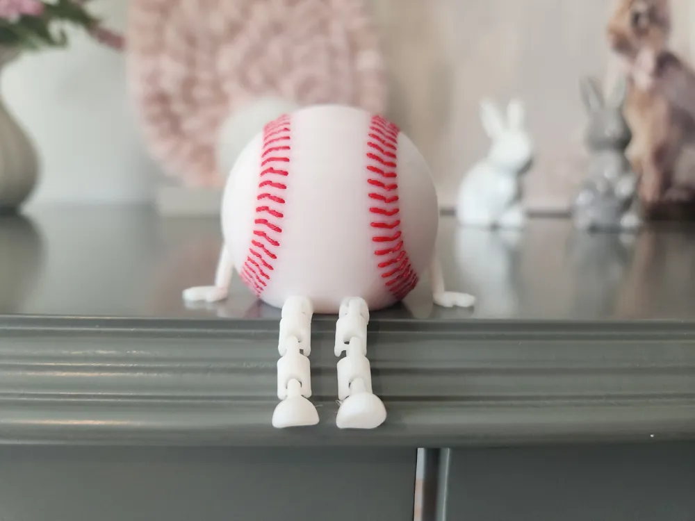 Baseball Buddy Shelf Sitter - Free 3D Print Model - MakerWorld