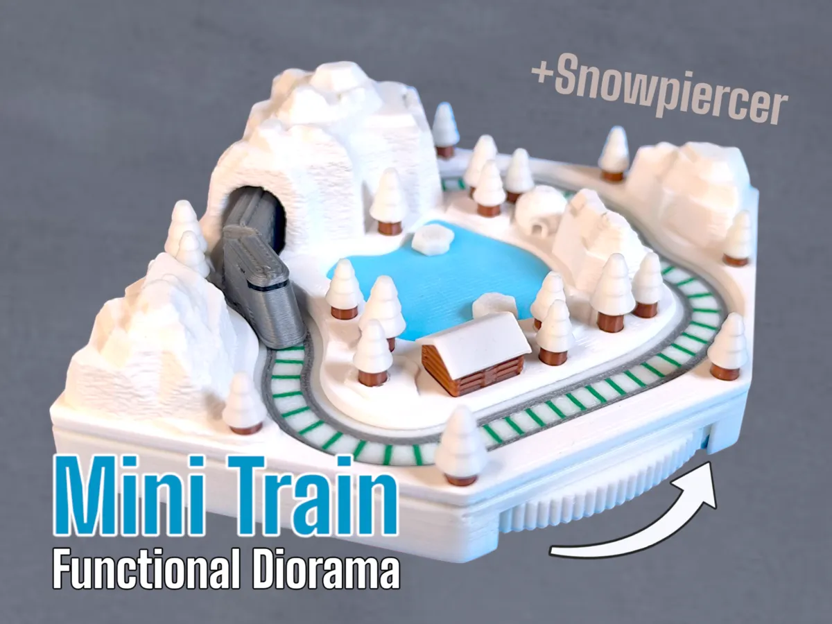 Mini Train - Arctic Diorama (Snowpiercer) by BamBam Design MakerWorld ...