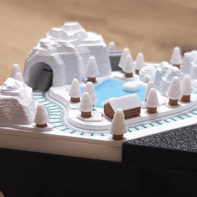 Mini Train - Arctic Diorama (Snowpiercer) by BamBam Design MakerWorld ...