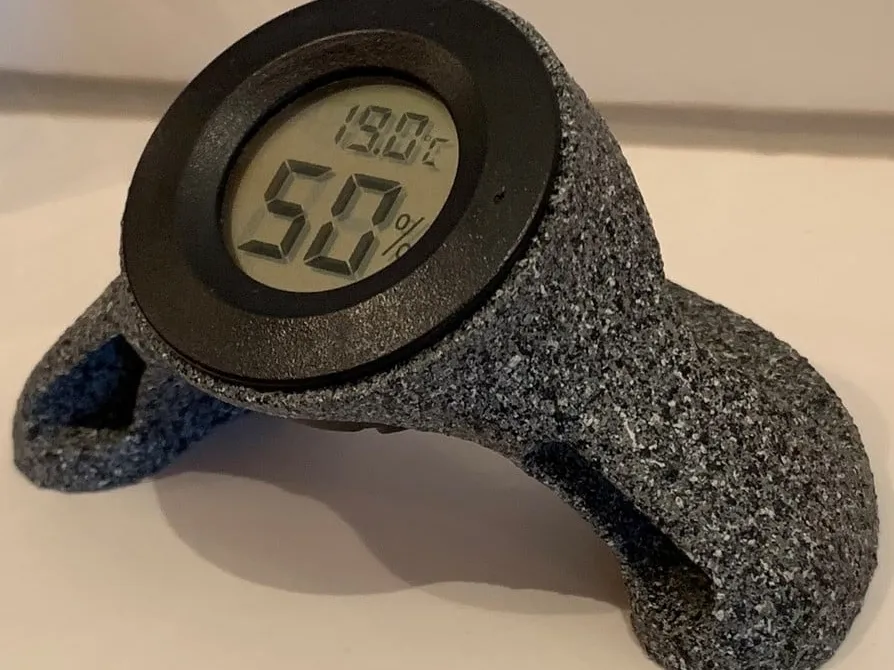 Stand for LCD Digital Hygrometer Thermometer by First_Base - MakerWorld