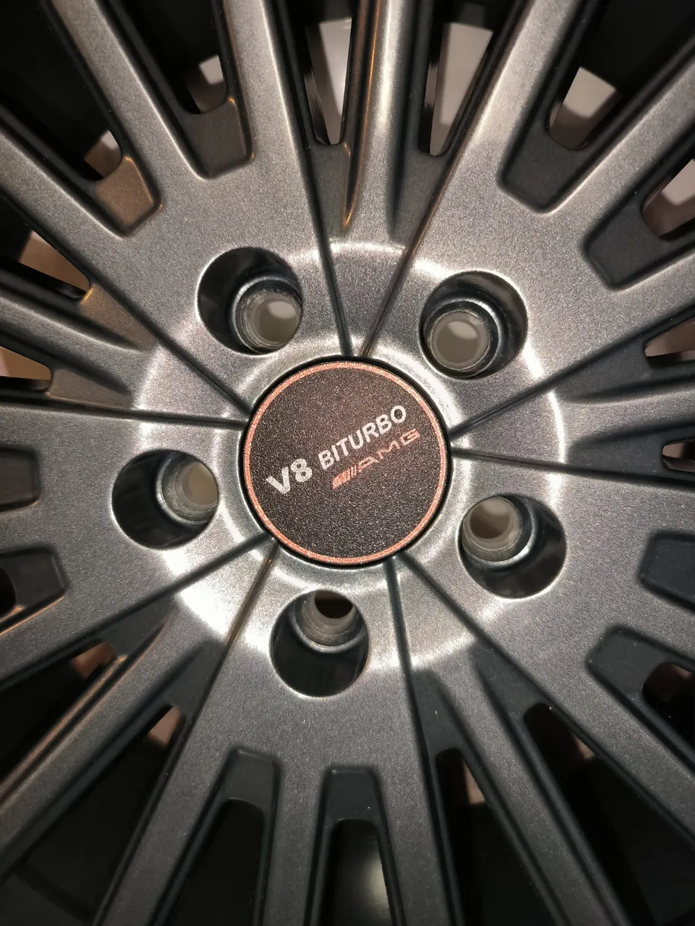 Rim cover AMG V8 Biturbo design by 3D_Freak - MakerWorld