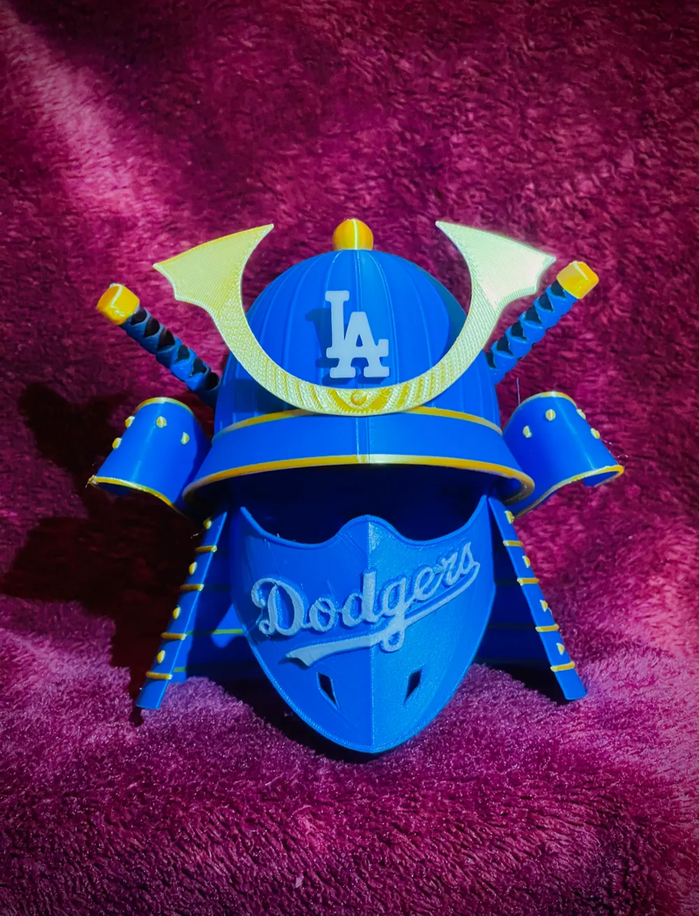 Japanese Samurai Dodger helmet by Rome626 - MakerWorld