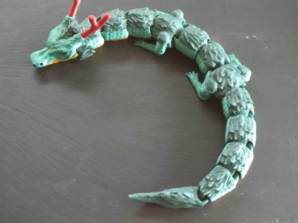 Articulated Shenron Dragon Toy - Free 3D Print Model - MakerWorld