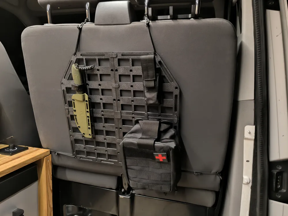 tactical molle car seat organizer / plate - Free 3D Print Model ...