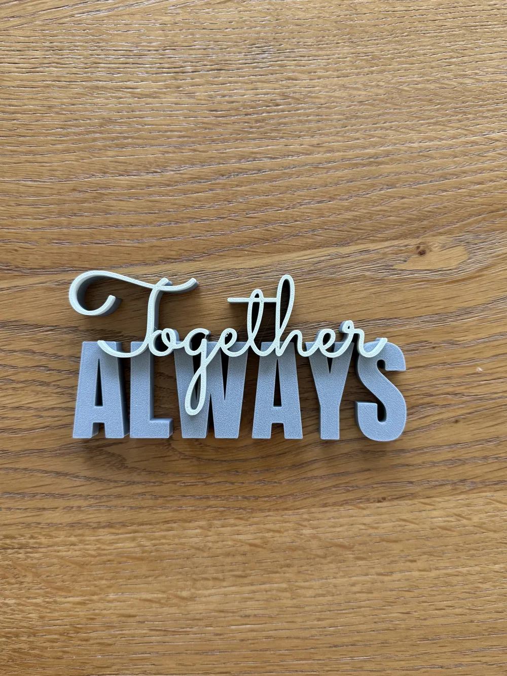 00017 Lettering Always together - Free 3D Print Model - MakerWorld