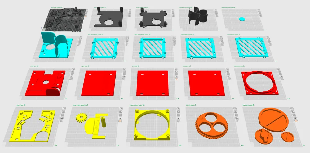 Cupsule Toy (Gacha) vending machine for Makerchip - Free 3D Print Model ...