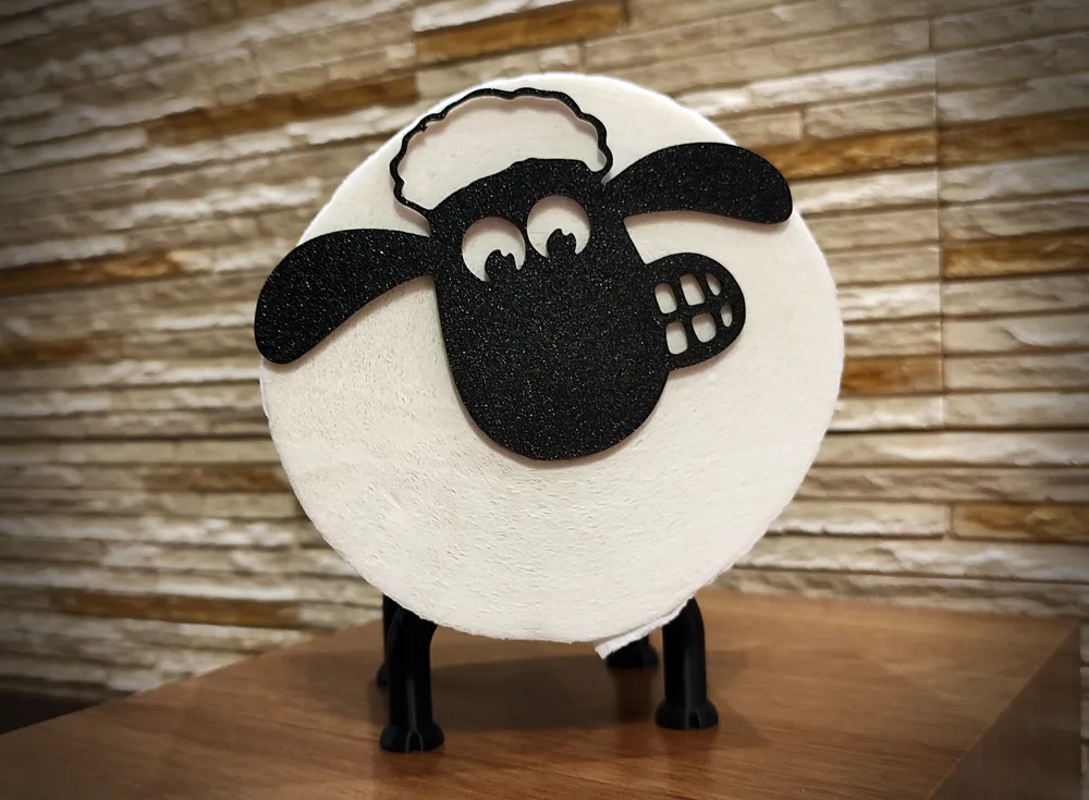 Shaun the Sheep Toilet Paper Roll Holder v5 by vg1 MakerWorld: Download Free 3D Models