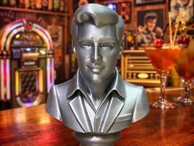Elvis Presley Bust - Free 3D Print Model - MakerWorld