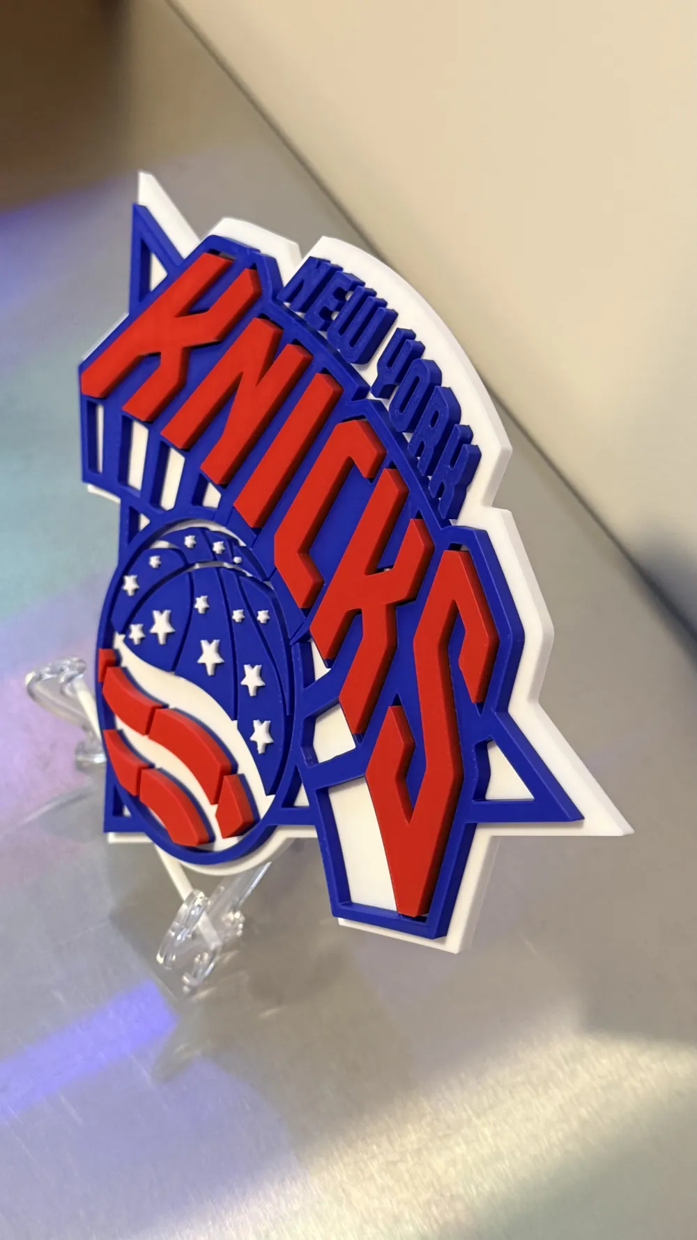 New York Knicks Logo in Red-White-Blue - Free 3D Print Model - MakerWorld