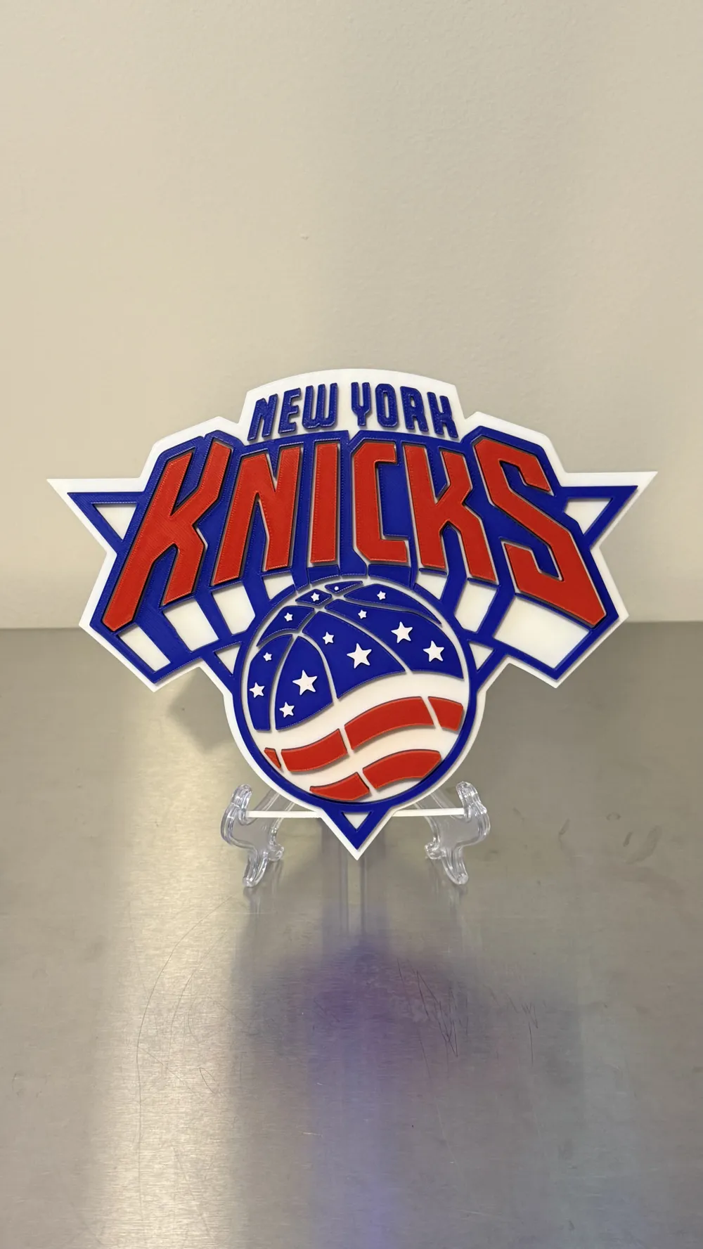 New York Knicks Logo in Red-White-Blue - Free 3D Print Model - MakerWorld