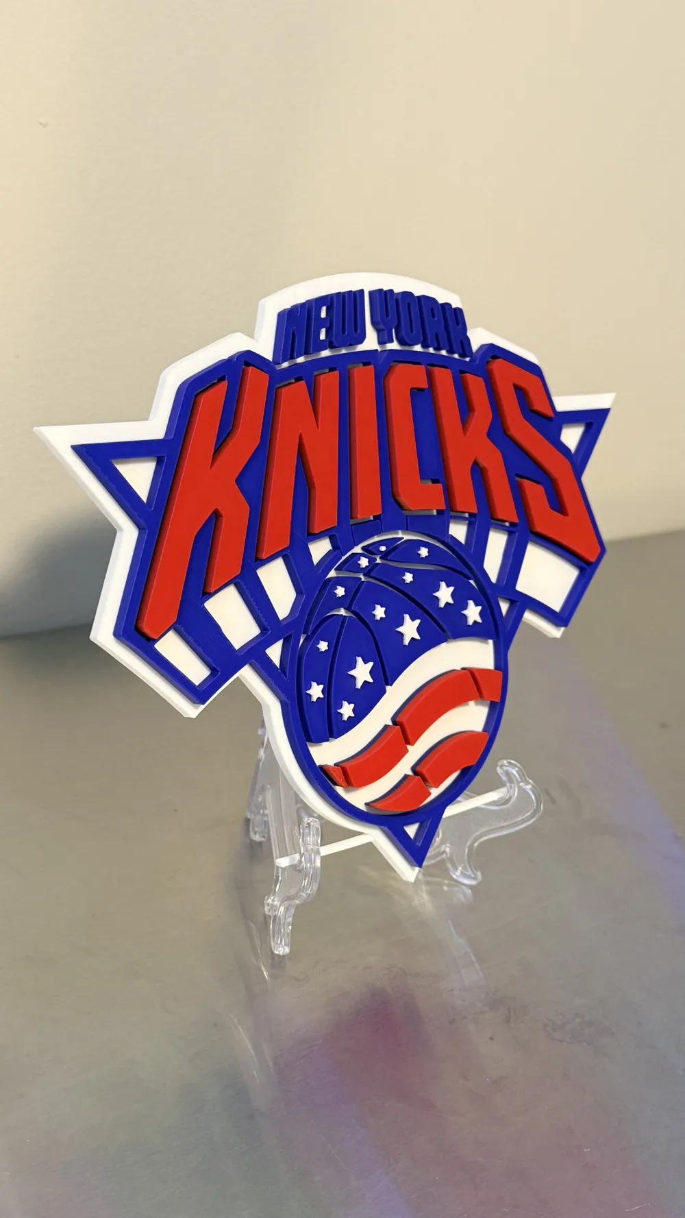 New York Knicks Logo in Red-White-Blue - Free 3D Print Model - MakerWorld