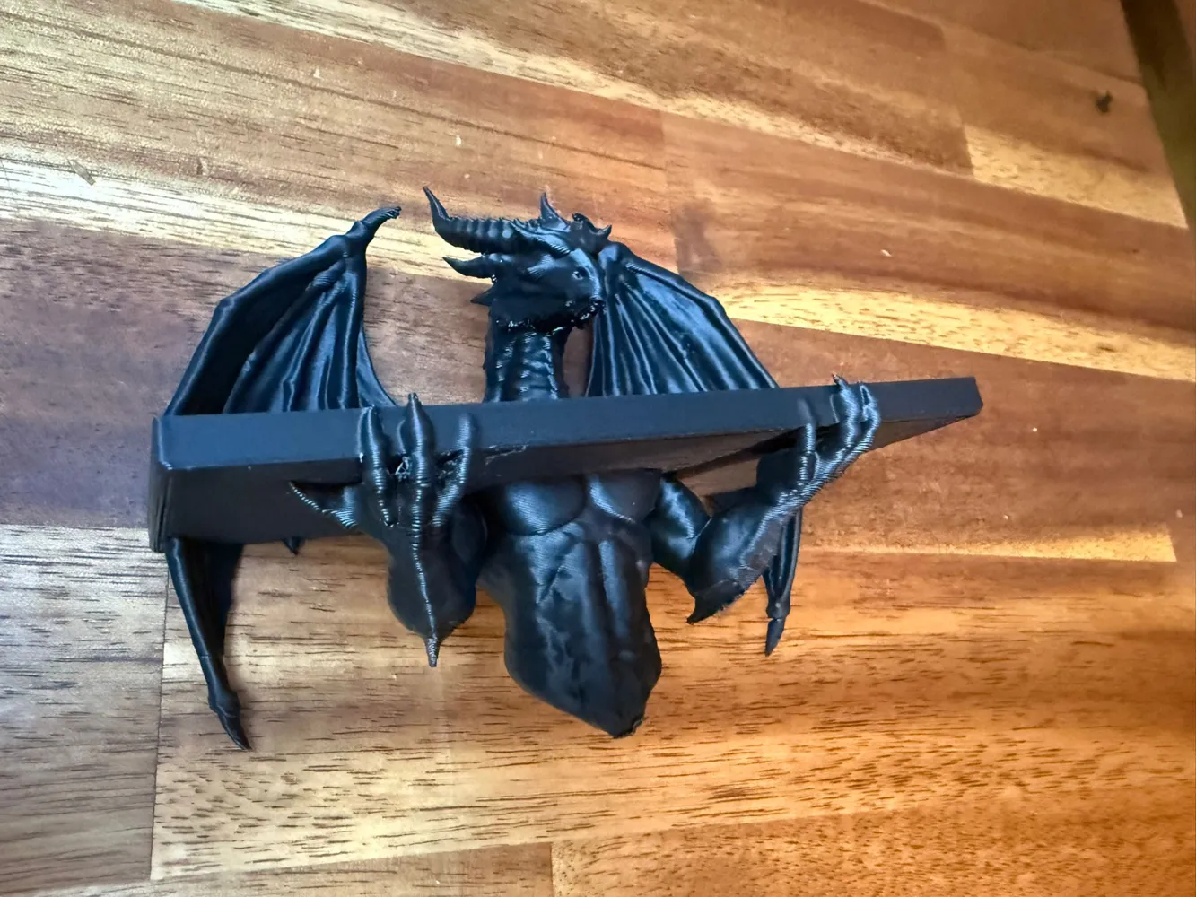 3D Gothic Baroque Dragon Wall Crest Shelf - Free 3D Print Model ...