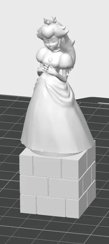 Princess Peach / Super Mario / Chess Piece - Free 3D Print Model ...