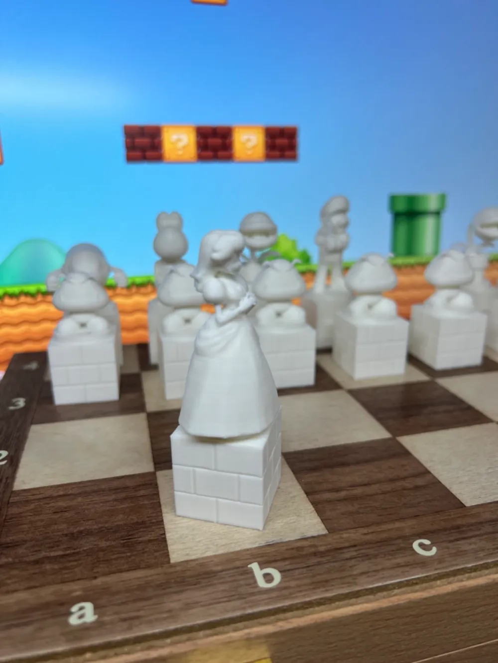 Princess Peach / Super Mario / Chess Piece - Free 3D Print Model ...