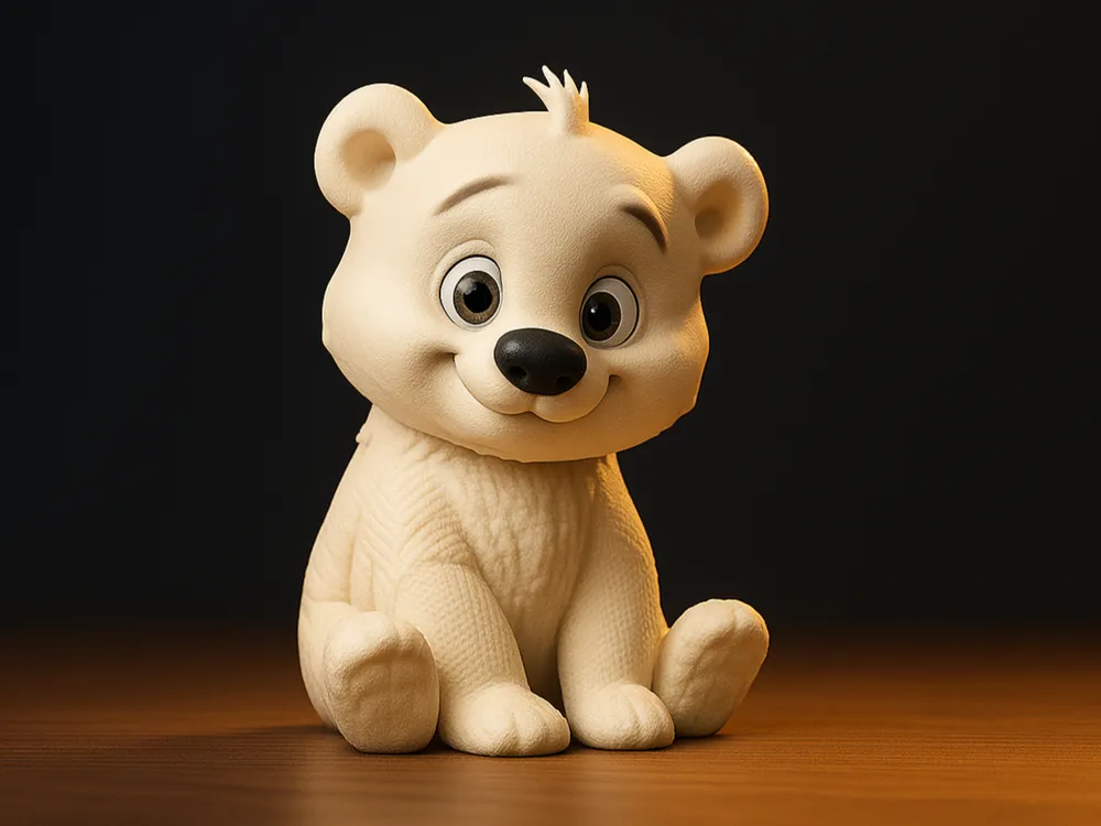Baby Polar Bear - No AMS - No Supports - Head+Body by Draft.Axis MakerWorld: Download Free 3D Models